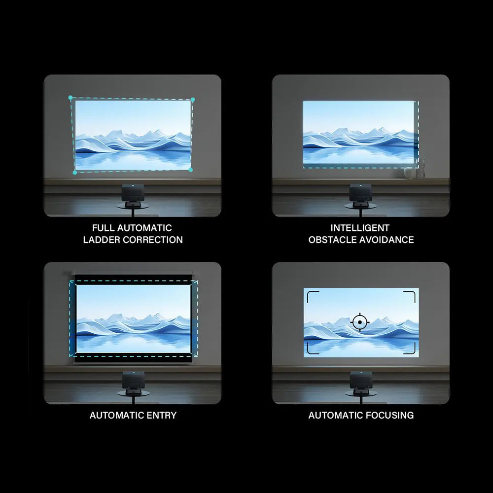 3D Game & Smart Android Projector, WiFi, Big Screen Up to 150 Inch, 2 ...