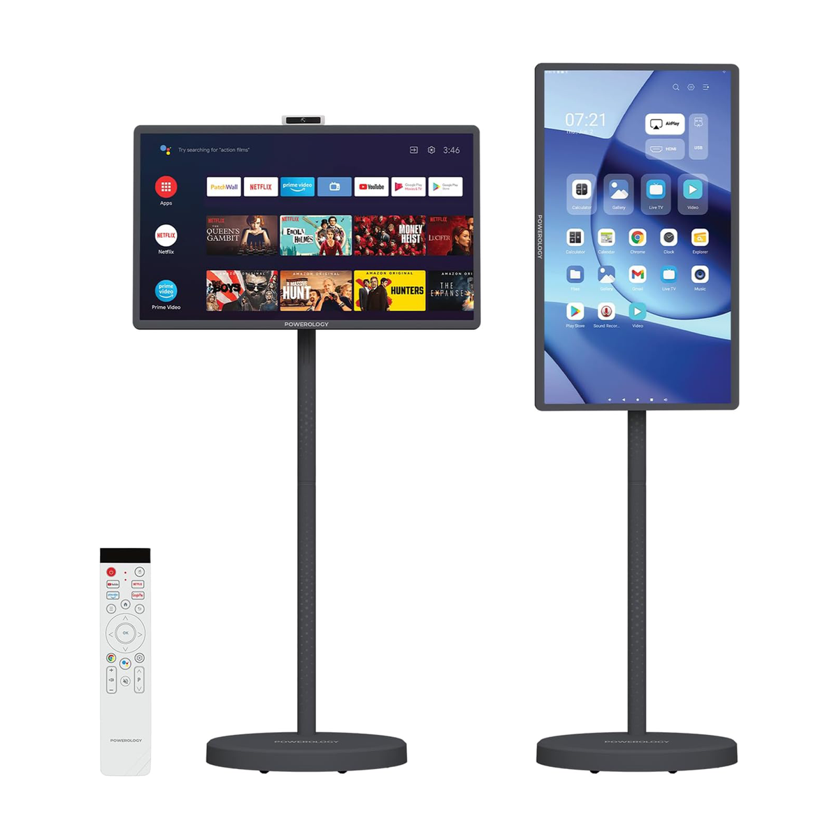 Banf 32″ Portable Smart Monitor – Cordless Bluetooth Display for Work,