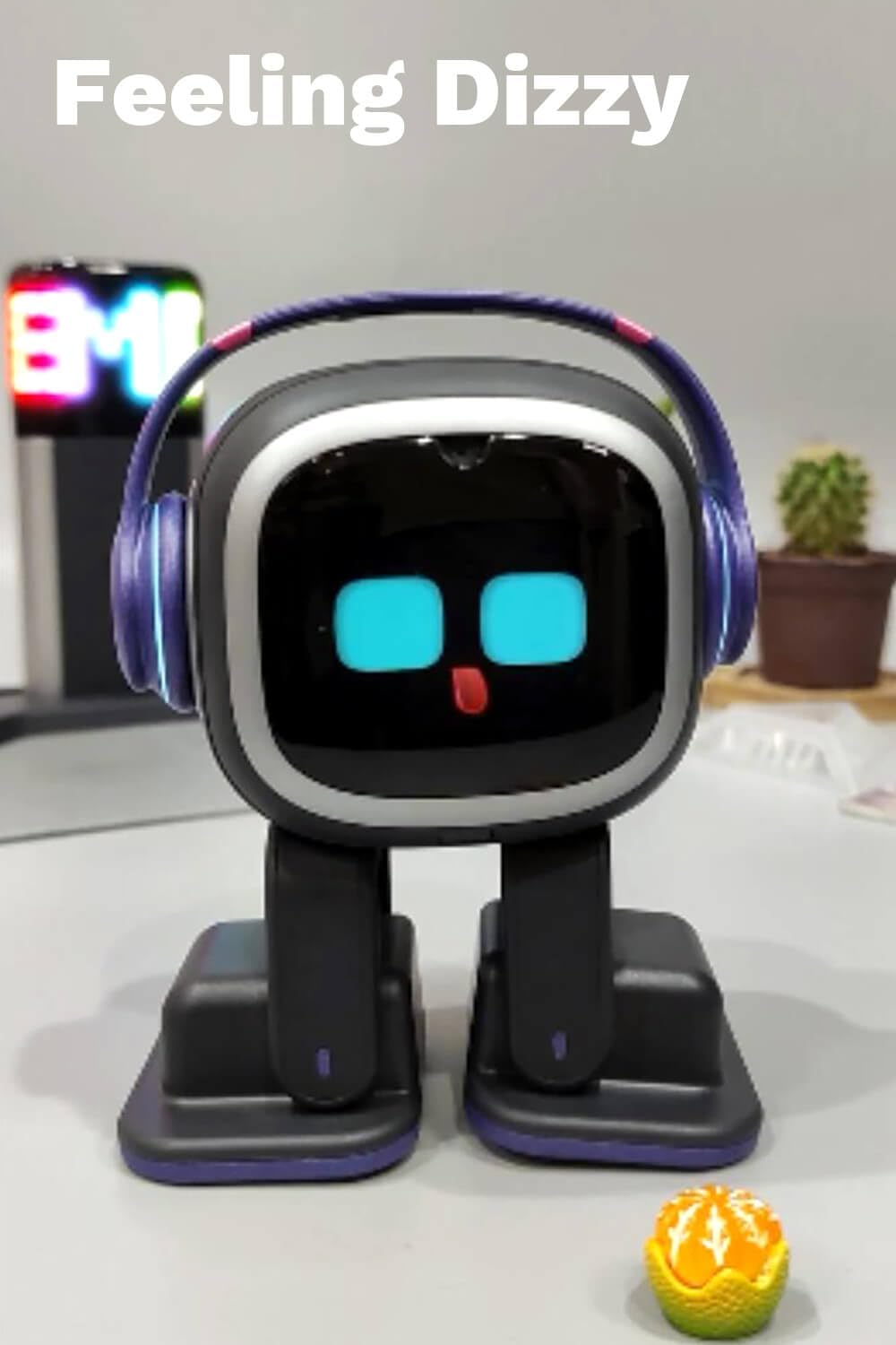EMO Go Home AI Desktop Pet Robot with EMO Smart Lighting Automatic ...