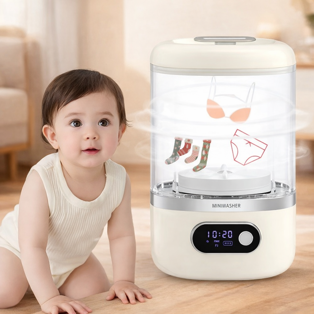 Portable 1 L Mini Washing Machine – Compact Lightweight Laundry Spinne ...