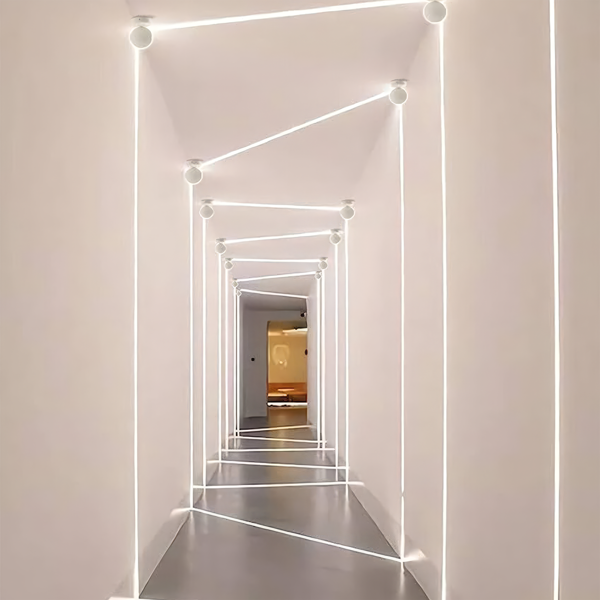 360° LED Window Sill Track Light 7W – Circular Wall & Window Frame Lam