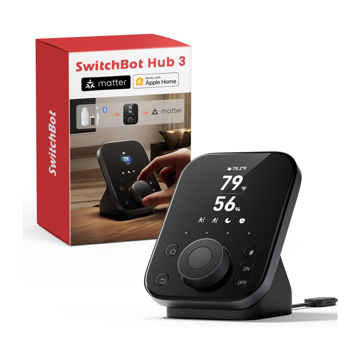 Smart Home Hub 3 (3rd Gen) with 2.4" IPS Screen & Knob Control by Swit